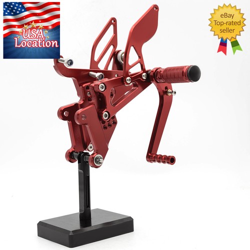 For Yamaha YZF R6 2003 2004 2005 FXCNC Rearset Footpeg Pedal Foot Pegs ...