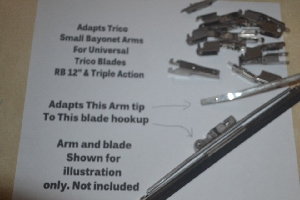 Trico Wiper Arm to Blade Adapter Clip for Bayonet Style | Stainless ...