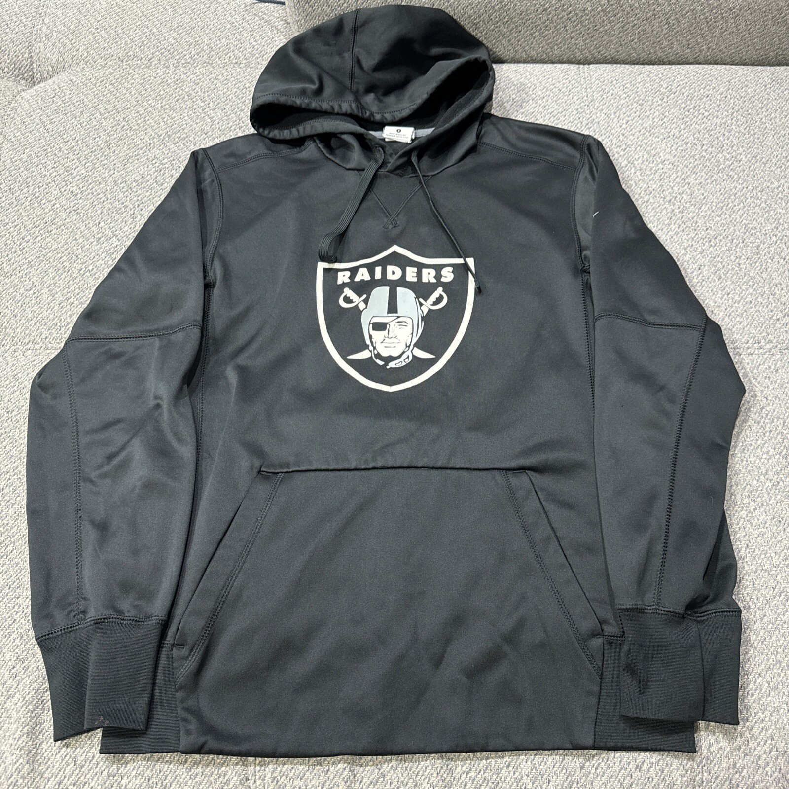 Nike NFL Las Vegas Oakland Raiders Therma Fit Black Hoodie Pullover ...