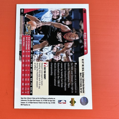 1997-98 Upper Deck Collector's Choice - Kebu Stewart #306 (RC) for sale ...