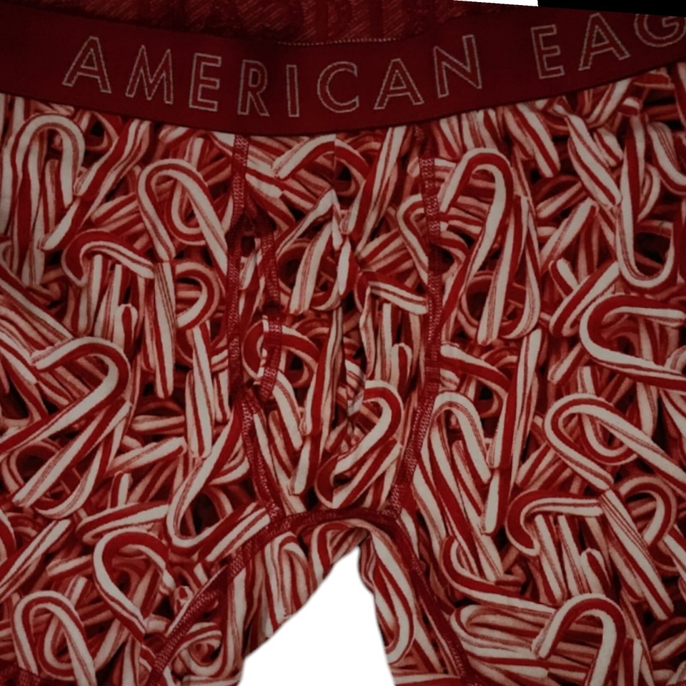 MENS AMERICAN EAGLE CHRISTMAS STRETCH BOXER BRIEF XS LOT FLEX BOXERS ...