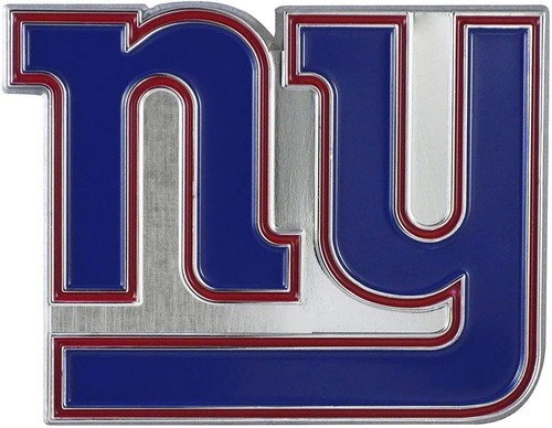 New York Giants Solid Metal Color Auto Emblem Raised Decal Adhesive ...