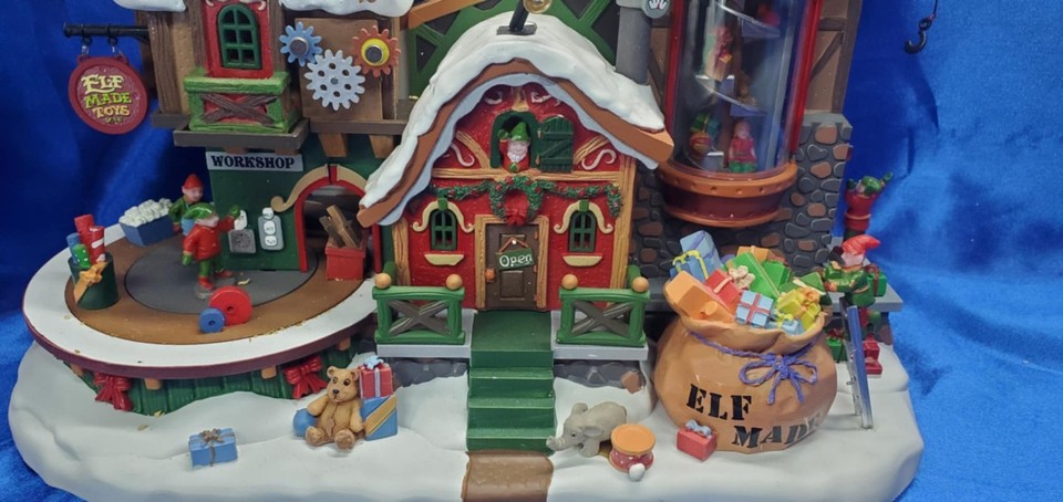 Lemax Signature Collection Elf Made Toy Factory Christmas Village | eBay UK