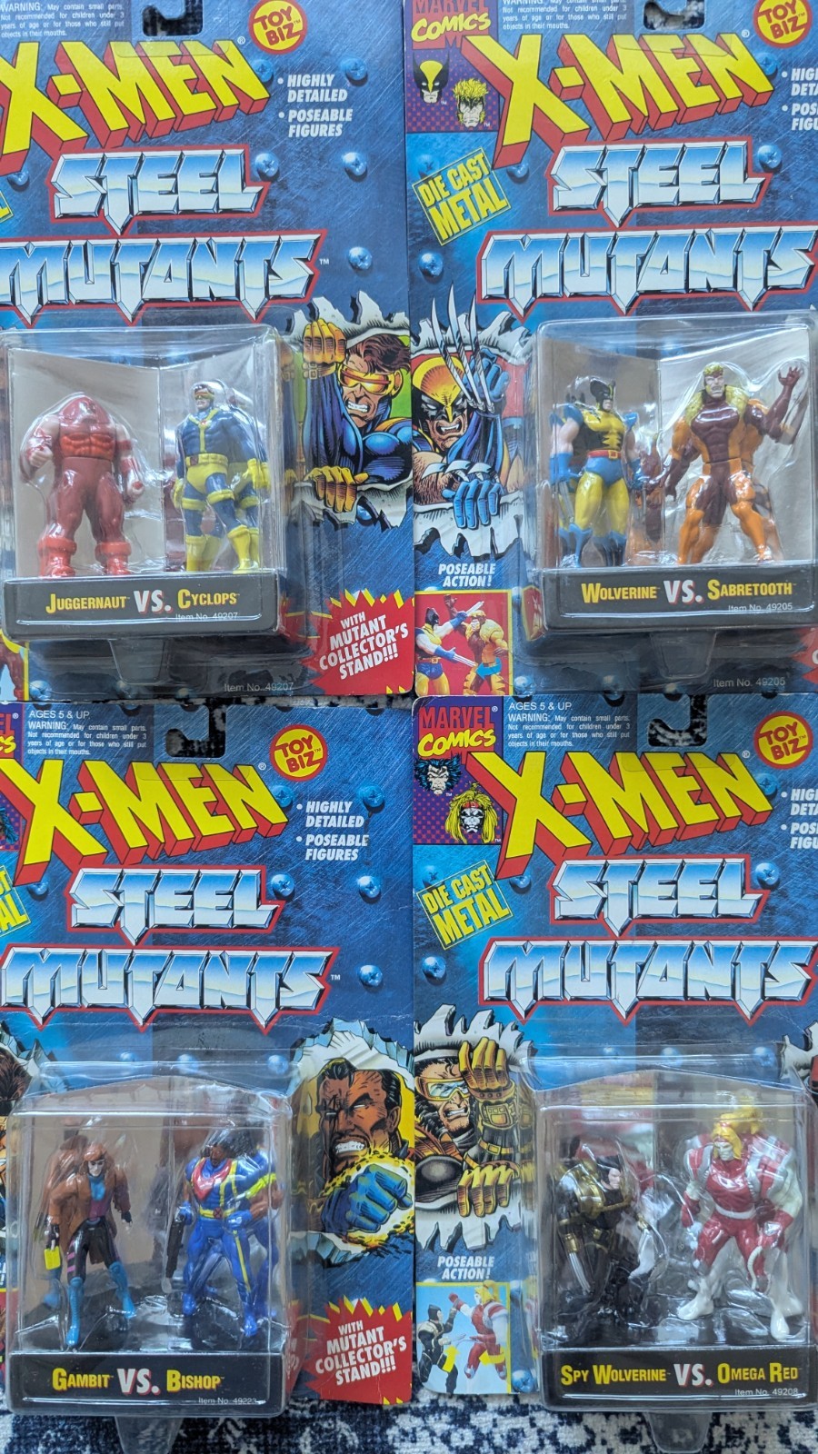 TOYBIZ X-MEN STEEL MUTANTS DIE-CAST FIGURES LOT OF 4 NIB | eBay
