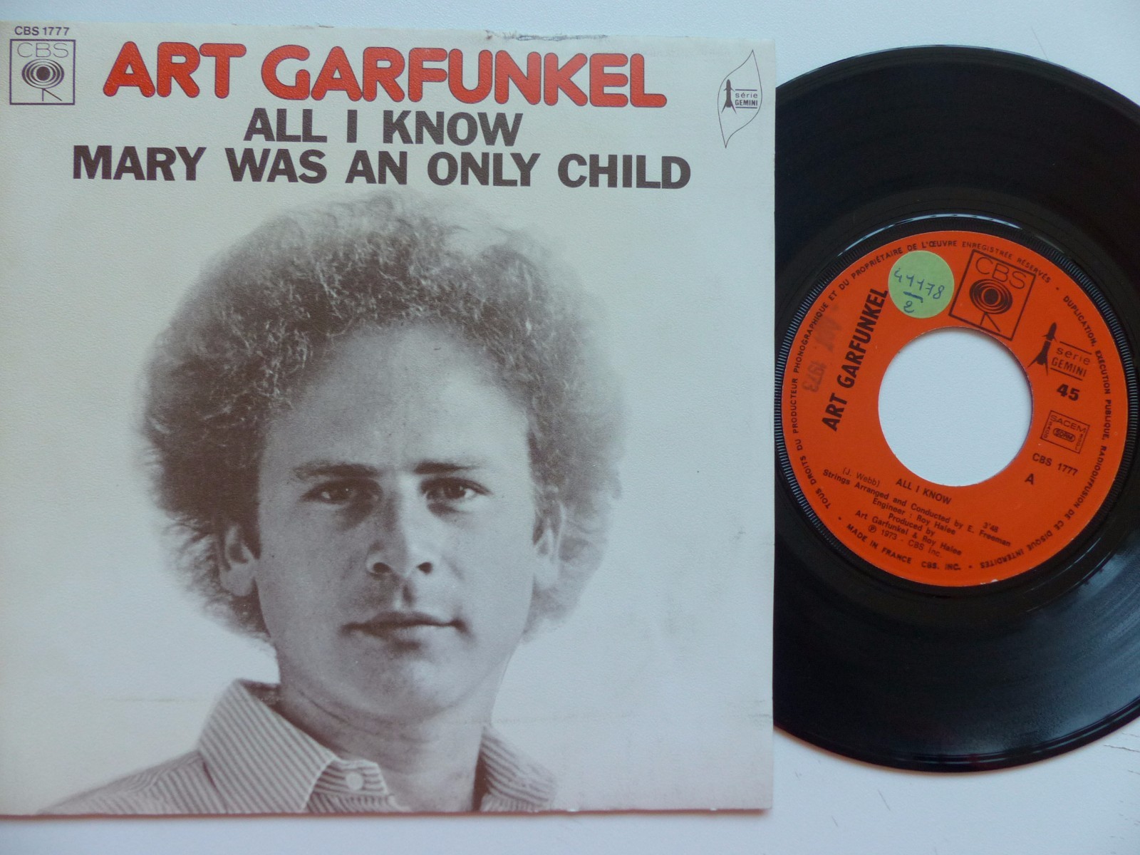 ART GARFUNKEL all i know CBS 1777 FRANCE Discotheque RTL | eBay
