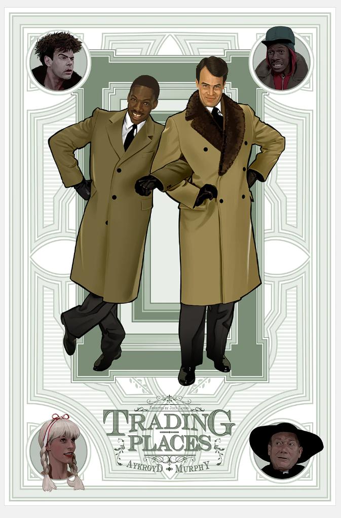 Trading Places Yvan Quinet Movie Poster Giclee Print Art 24x36 Mondo | eBay