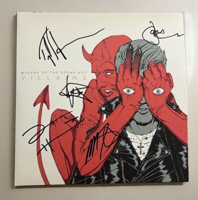 QUEENS OF THE STONE AGE FULL BAND SIGNED VINYL RECORD AUTOGRAPHED JOSH ...