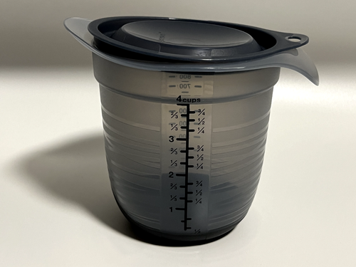Tupperware Measuring Pitcher 4 Cup (1 Qt.) Prep Essentials #5435 Gray ...