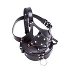 Detachable Plug Mouth Gag Restraint PVC Leather Hood Head Harness | eBay