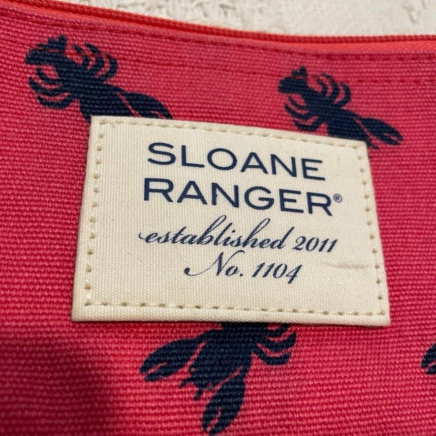 Sloane Ranger lobster print zip pouch bag wristlet wallet A1 4697 | eBay