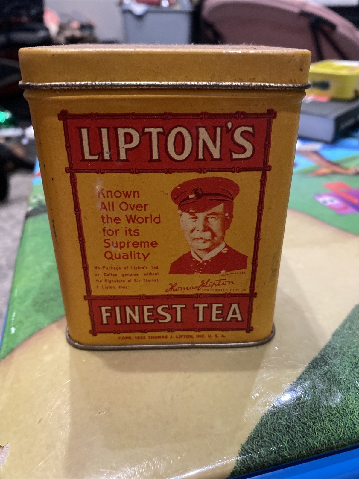 Lipton Tea Tin Bristol Ware Lipton Tea Planter Ceylon Tin Cannister ...