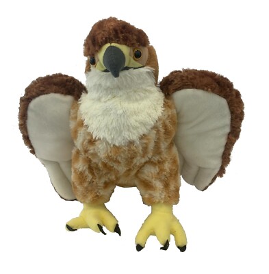 NEW WILD REPUBLIC CUDDLEKINS 12" HAWK PLUSH CUDDLY SOFT TOY BIRD OF ...