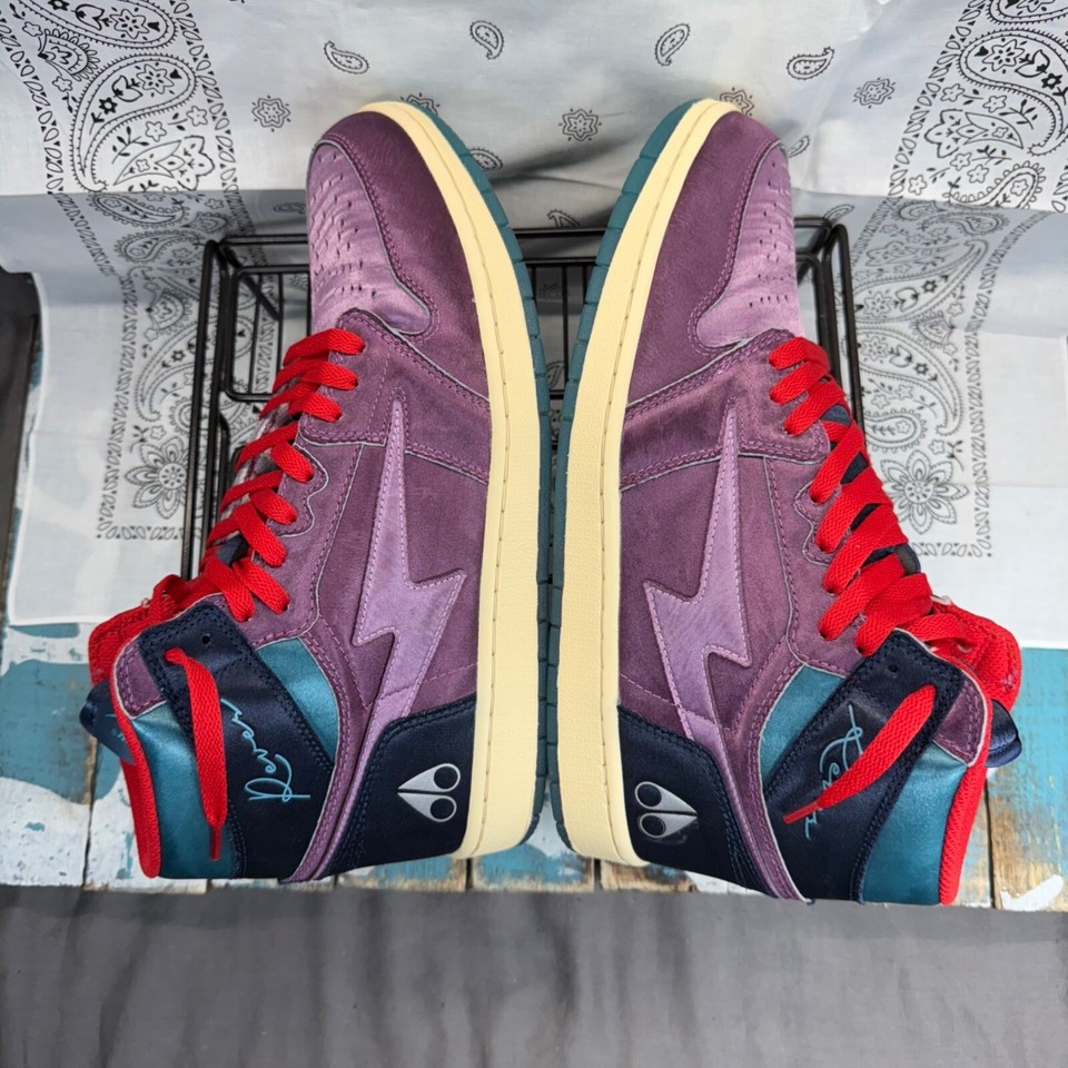 Kool Kiy x Moose Knuckles Reves Paris Sport Hi 85 Satin Purple Violet ...