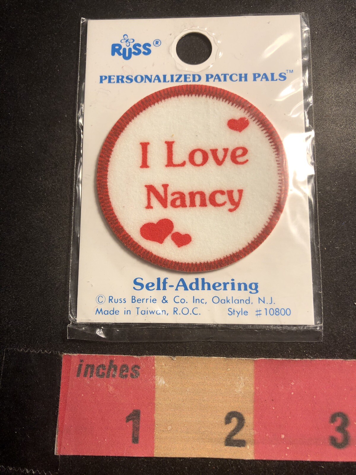 Romantic I Love NANCY Name Patch Valentine Hearts Boyfriend ...