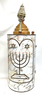 Torah case used Sefer Torah scroll case cover Israeli wood Gift Judaica ...
