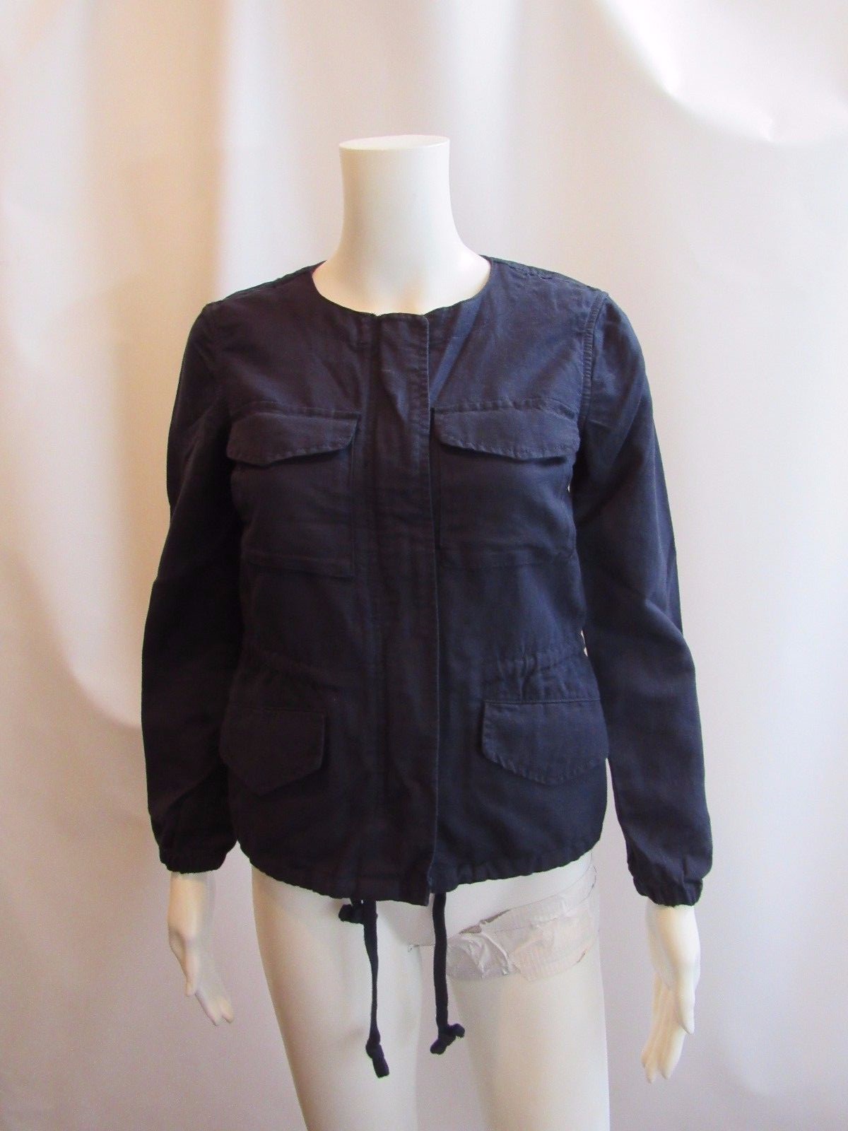 Gap Dark Blue Long Sleeve Zip Up Casual Jacket Size XS NWT | eBay