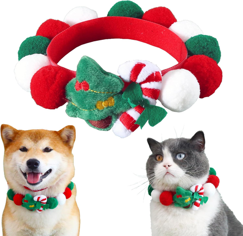 Pet Christmas Dog Cat Scarf | Christmas Dog Cat Neck | Christmas Dog ...