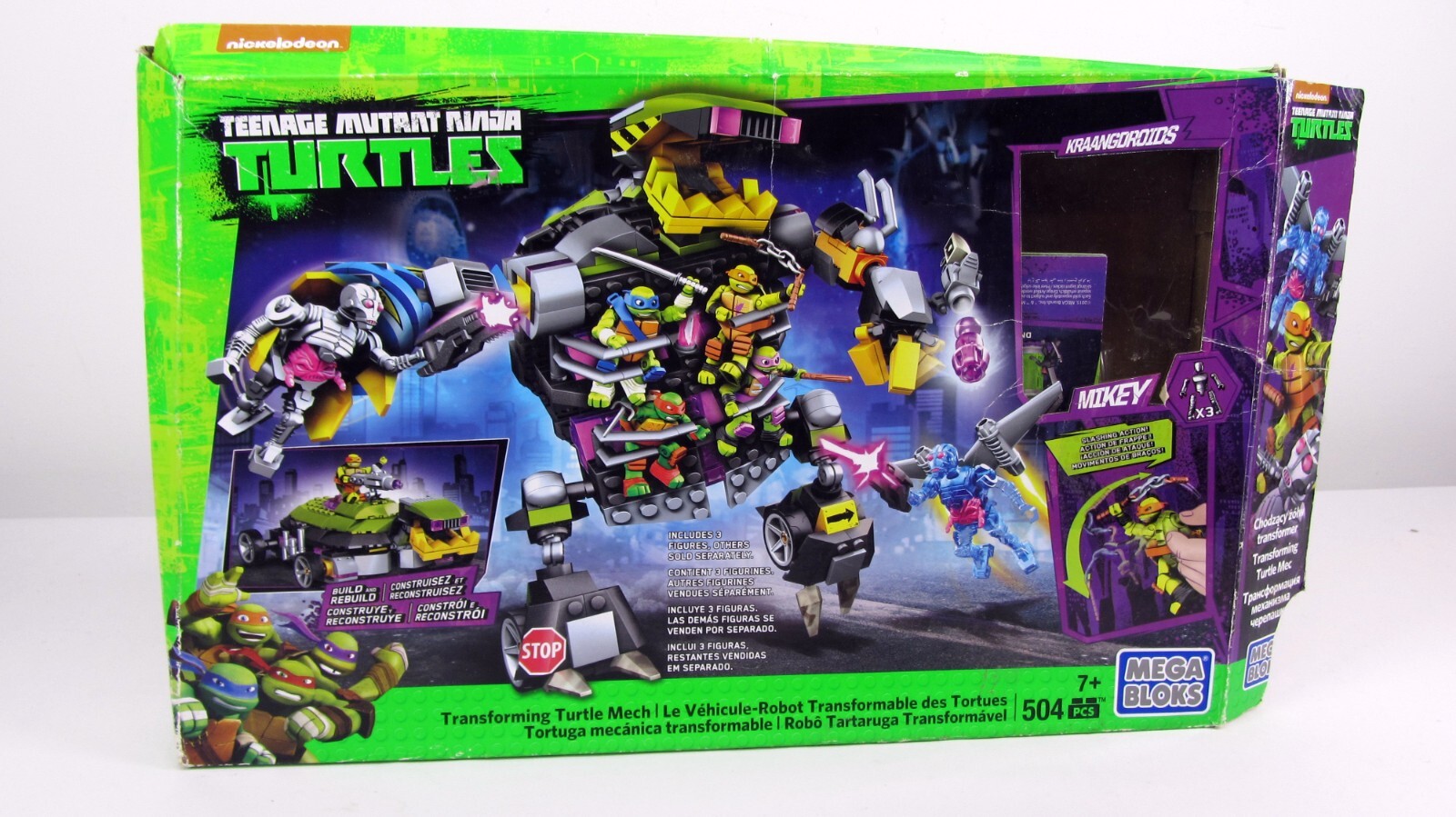Mega Bloks Teenage Mutant Ninja Turtles- Transforming Turtle Mech Mikey ...