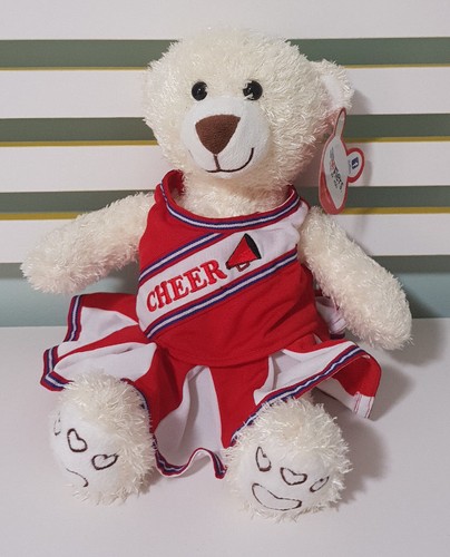 CHEERLEADER TEDDY BEAR STUFFLERS PLUSH TOY! SOFT TOY ABOUT 36CM TALL ...