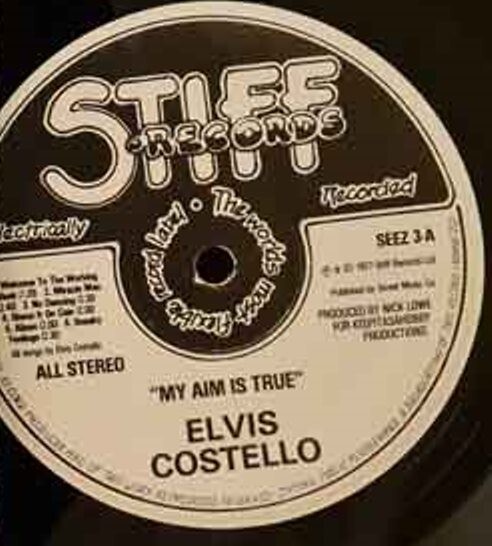 Elvis Costello My Aim Is True LP Pink Rear Sleeve UK 1977 Stiff NM | eBay