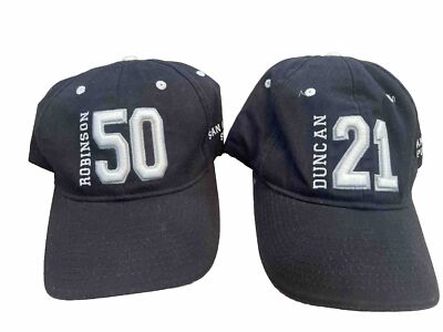Lot 2 San Antonio Spurs NBA David Robinson & Tim Duncan Twin Towers Vtg ...