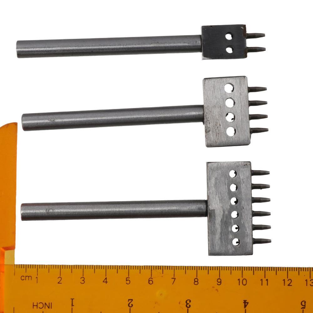 Silver Row Stainless Steel Chisel Set Durable Prong DIY Craft | eBay