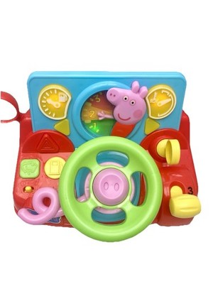 Peppa Pig Mini Driver Steering Wheel Interactive Driving Toy for Baby ...