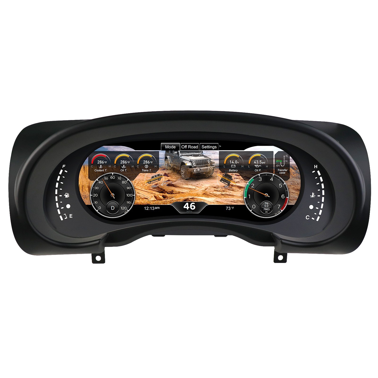 12.3 inch Digital Dash Instrument Cluster for Jeep Wrangler Jk 2007 ...