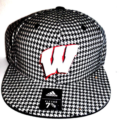 Vintage NCAA Wisconsin Badgers Fitted Size 7 3/8 Hat 90s Adidas NEW ...