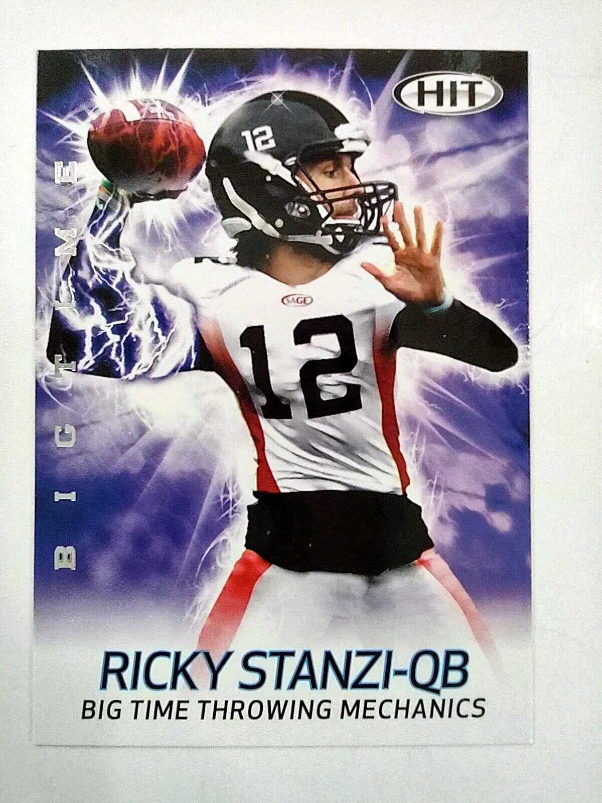 2011 SAGE Hit Big Time #BT13 Ricky Stanzi Rookie RC Kansas City Chiefs ...
