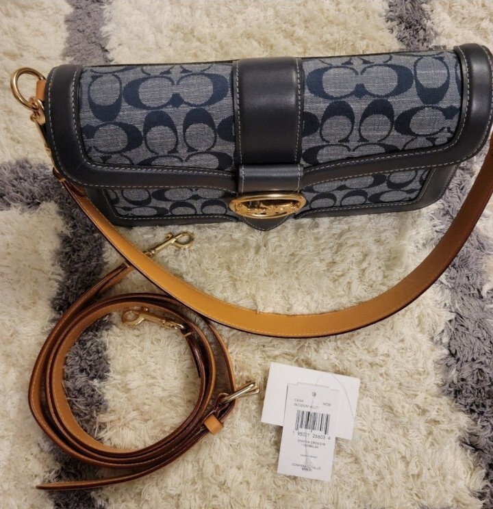 Coach Bag Denim Crossbody GRACIE MORGAN Tabby Bag - Gem