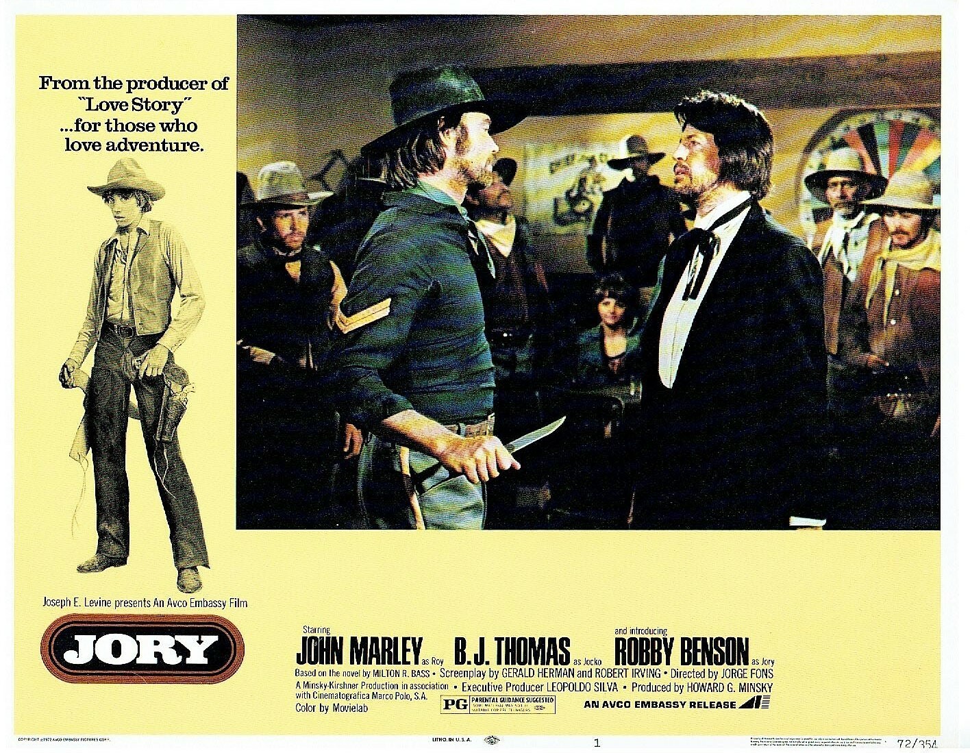Robby Benson, Jory (‘70) Lobby Card #1, B.J. THOMAS | eBay UK