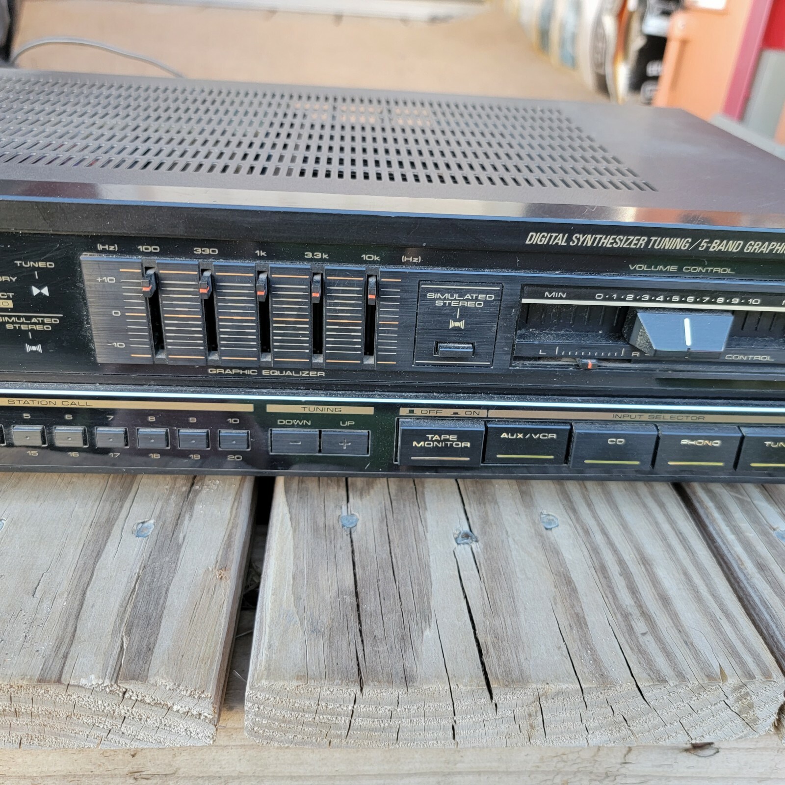 Pioneer SX-1600 AM/FM Stereo Receiver - Equalizer - Powered On ...