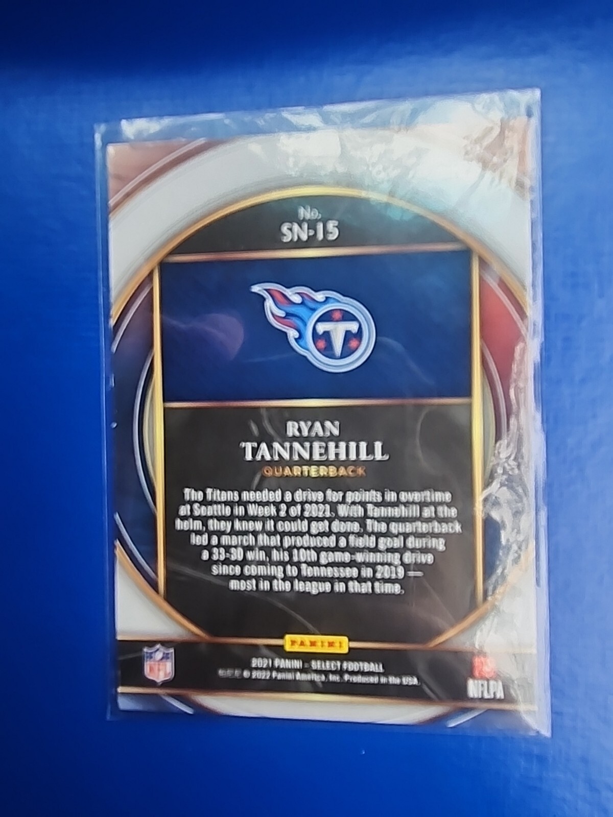 2021 Panini SELECT Ryan Tannehill Tennessee Titans NUMBERS insert | eBay