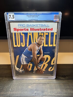 CGC 7.5 Newsstand Edition Sports Illustrated-Elgin Baylor-October 24 ...