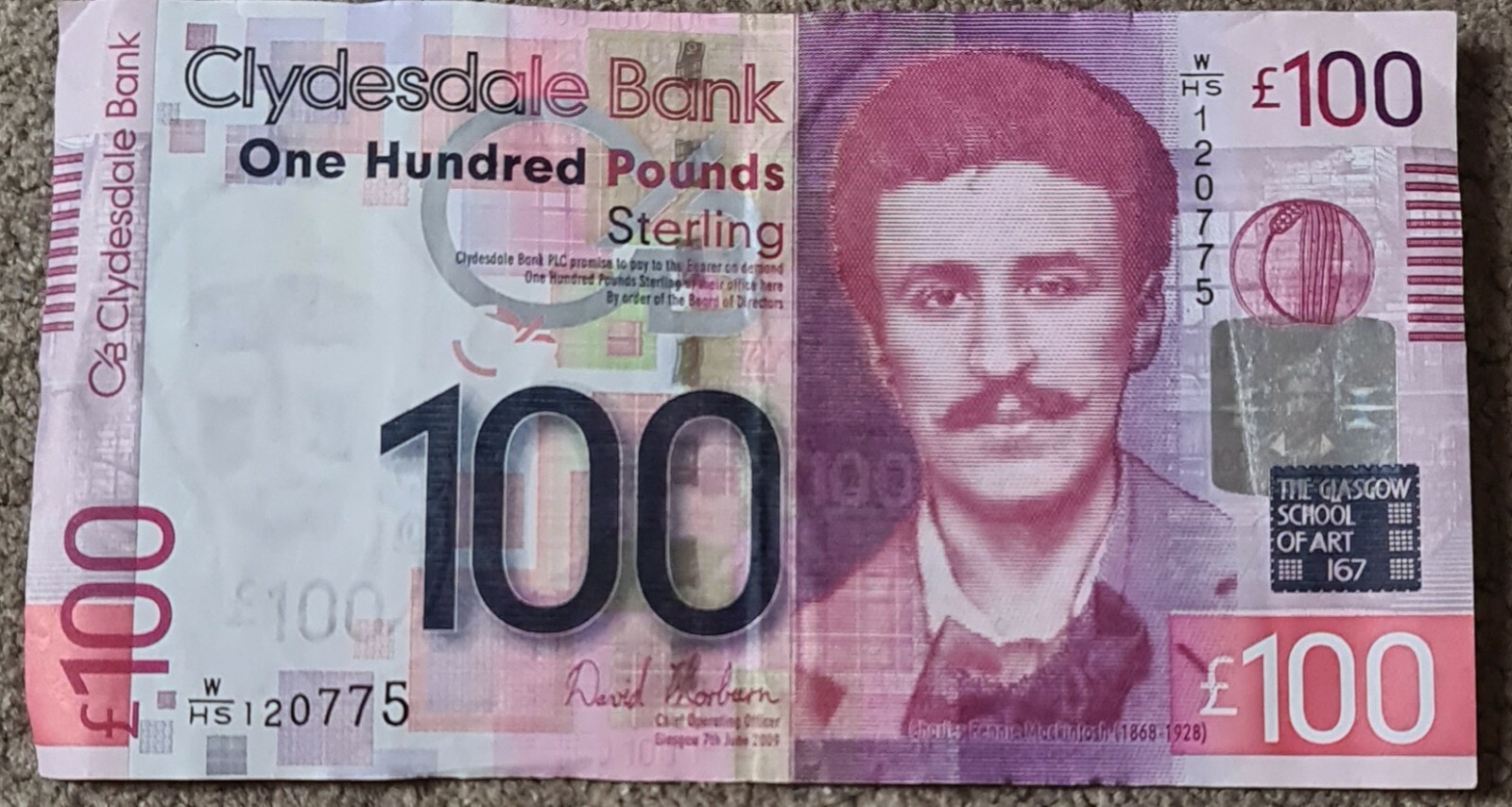 Clydesdale Bank One Hundred Pound Note £100 | eBay UK