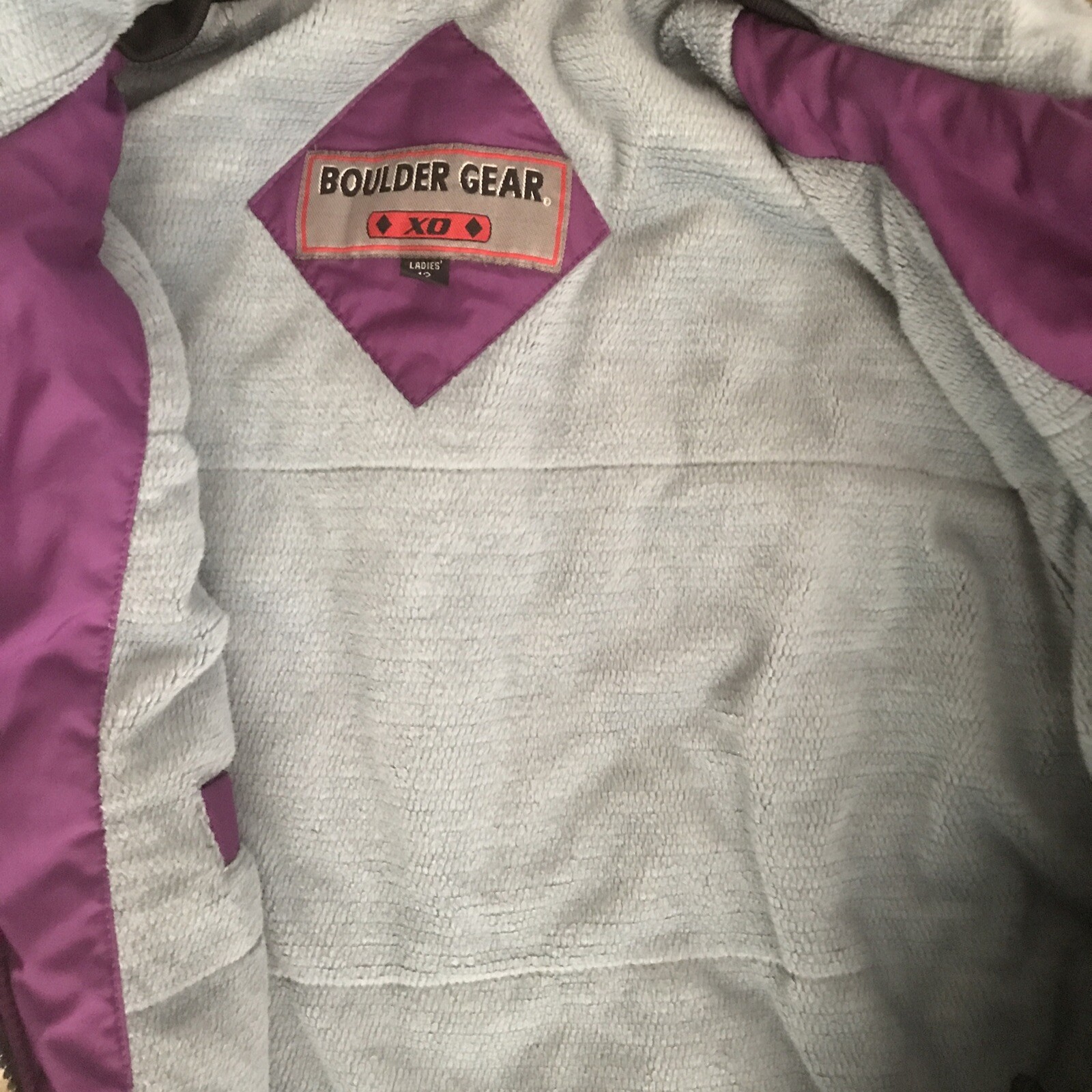 womens 12 BOULDER GEAR snow jacket gray,purple ,blue Thinsulate | eBay