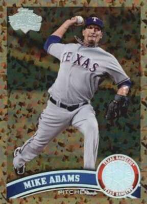 2011 Update Cognac Diamond Anniversary #US292 Mike Adams NM-MT Rangers ...