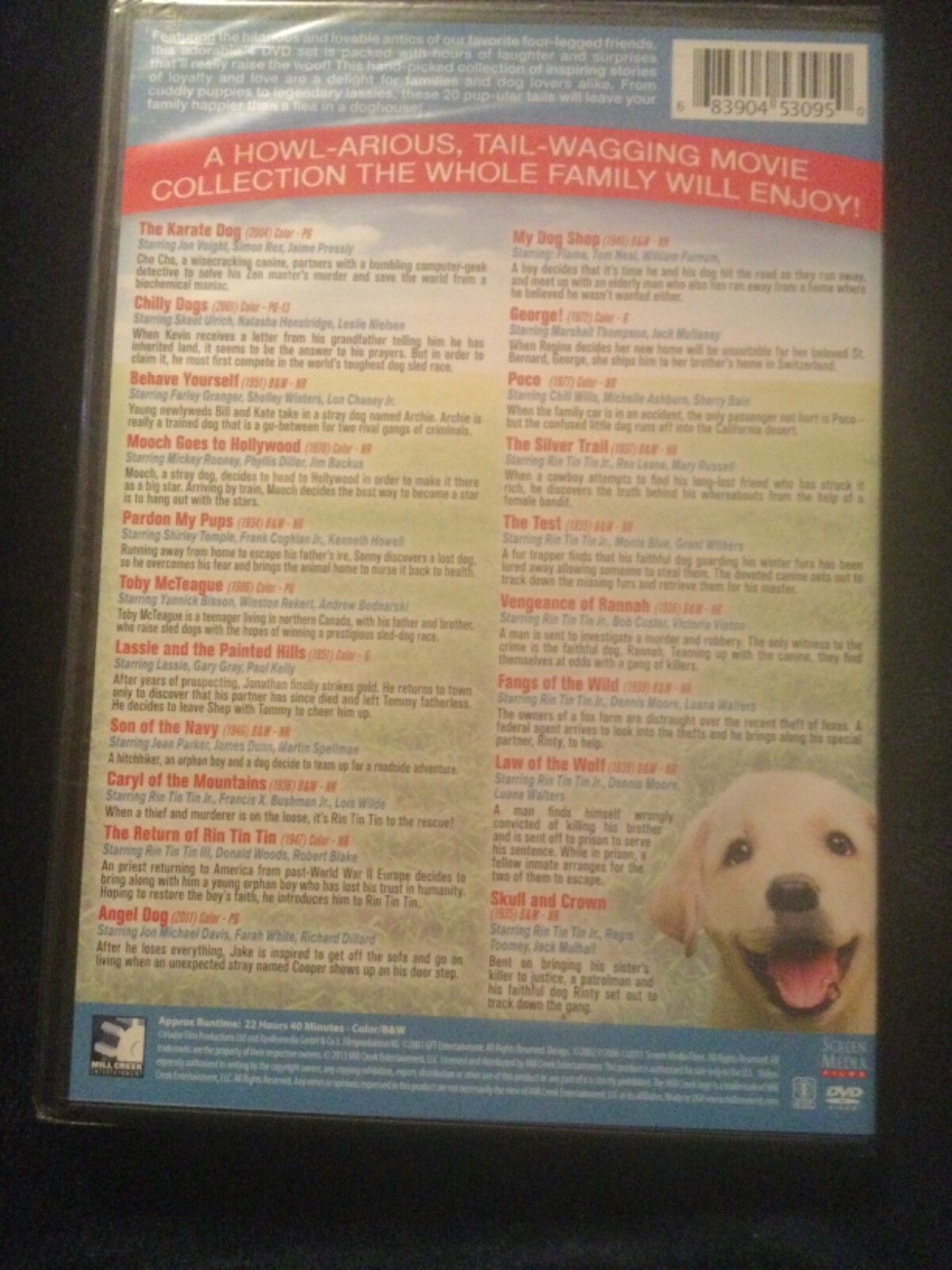 Dog Lovers Film Collection: 20 Movie Set (DVD, 2013, 4-Disc Set) for ...
