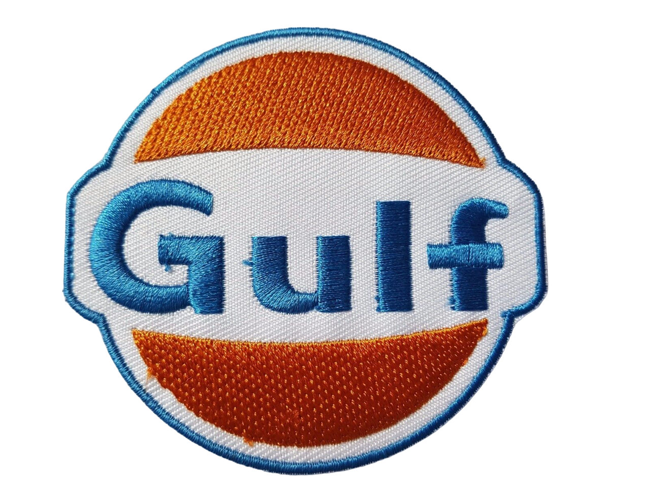 Gulf Gas petrol station Sponsor Iron On Patch Sew on Embroidered ...