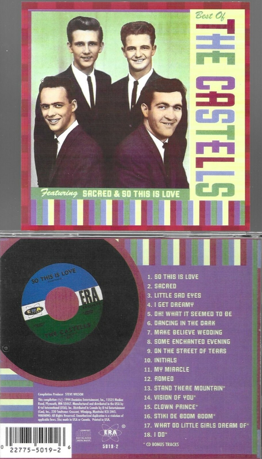 CASTELLS-BEST OF-SACRED/SO THIS IS LOVE-ERA CUTS CD + BRIAN WILSON CUT ...