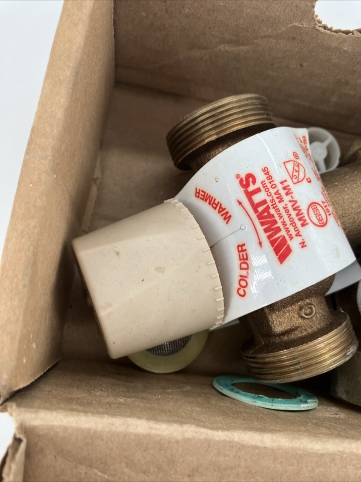 WATTS thermostatic mixing valve Threaded 3/4" MMV-UT M1 Ships Fast | eBay