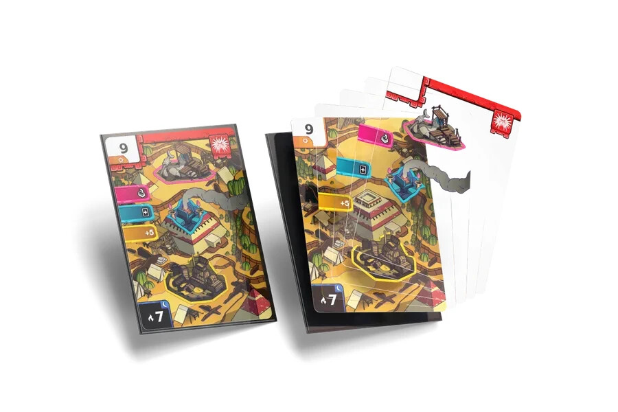 obo RUINS Card Game .. Explore Ruins to Upgrade Transparent Cards ...