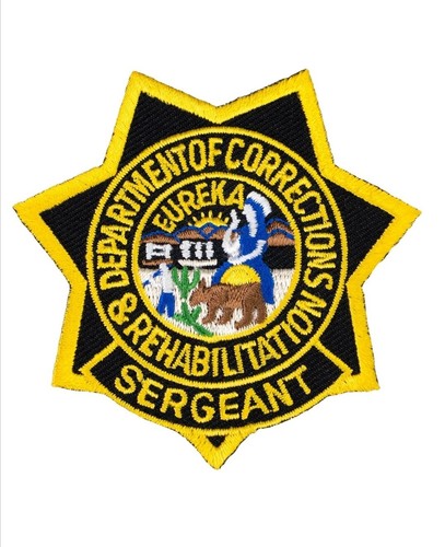 Ca Department of Corrections Rehabilitation chest patch Sergeant | eBay