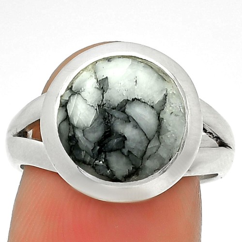 Natural Pinolith Stone 925 Sterling Silver Ring s.7 Jewelry R-1005 | eBay