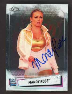 Mandy Rose 2021 Topps Chrome WWE Wrestling Diva #28 Autograph | eBay