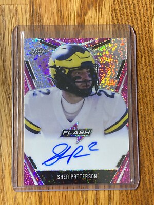 SHEA PATTERSON ON CARD AUTO 2020 LEAF FLASH PINK 10/15 Michigan ...