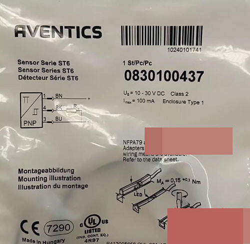 1pc used AVENTICS 0830100437 Sensor | eBay