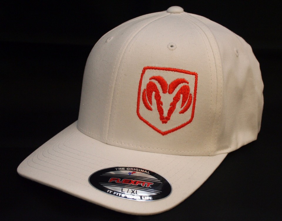 Ram Truck hat cap fitted flexfit curved bill Dodge | eBay