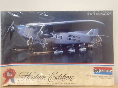 1983 Monogram 1:77 Ford Trimotor Heritage Edition Plastic Aircraft ...